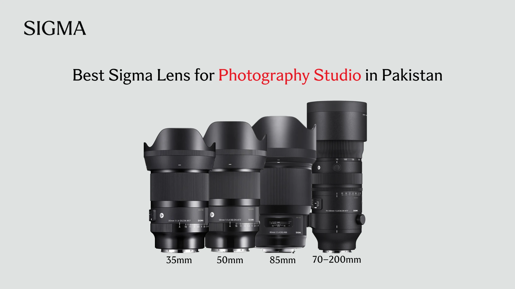 Best Sigma Lens for Photography Studio in Pakistan (2026 Guide)